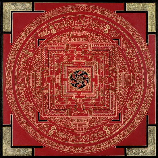 Red Temple Mandala | Mandalas.com