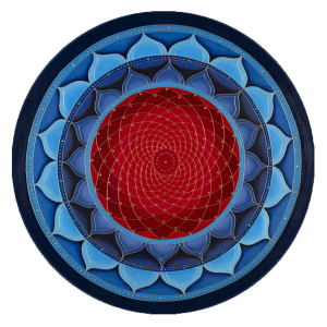 Red Sun Round | Mandalas.com